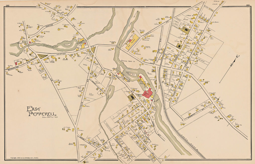1889 East Pepperell Map – Pepperell Historical Society
